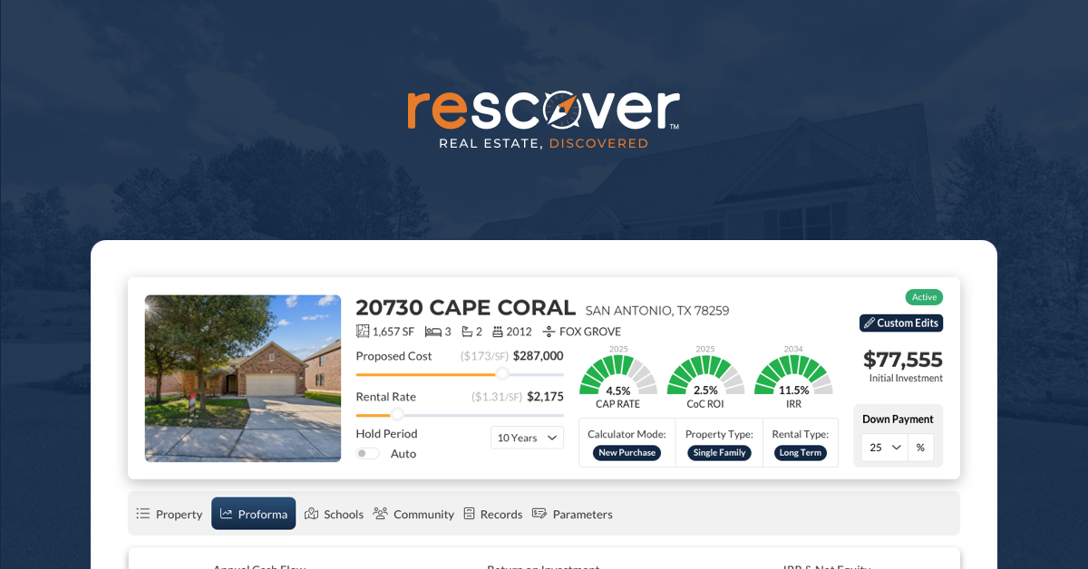 Rescover - Best in Class Tools for Investors, Agents, & Asset Managers